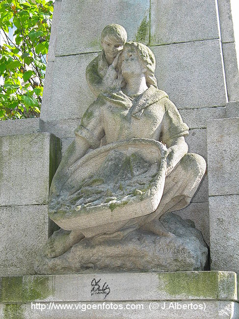 PHOTOS OF MONUMENT TO FISHERMAN. SCULPTURES AND SCULPTORS. VIGO - VIGO ...