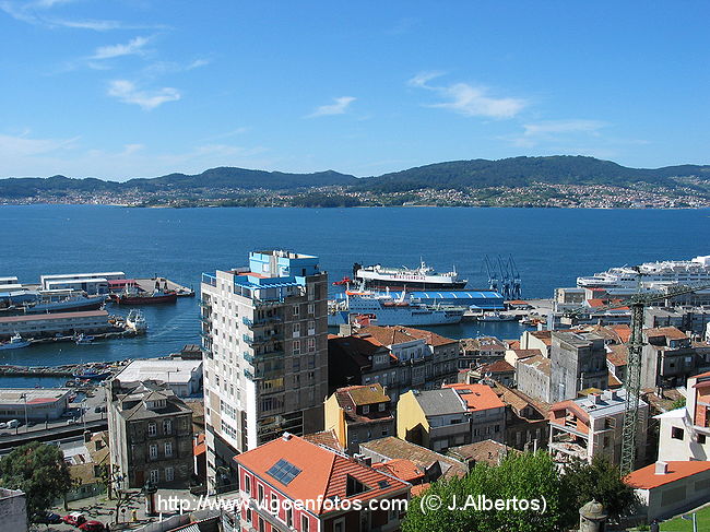 PHOTOS OF AERIAL VIEWS OF VIGO - SPAIN - VIGO BAY. GALICIA. VISIT SPAIN ...