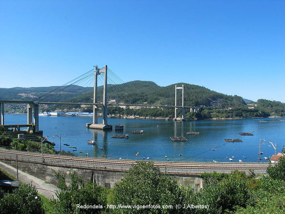 PHOTOS OF RANDE BRIDGE - PORT AND SEA - REDONDELA. VIGO BAY. GALICIA ...